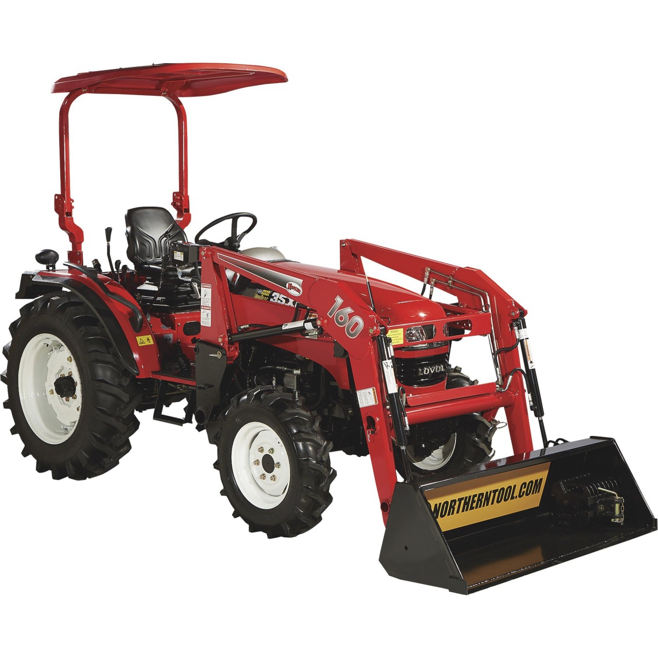 NorTrac 35XT 35 HP 4WD Tractor with Front End Loader With Turf Tires